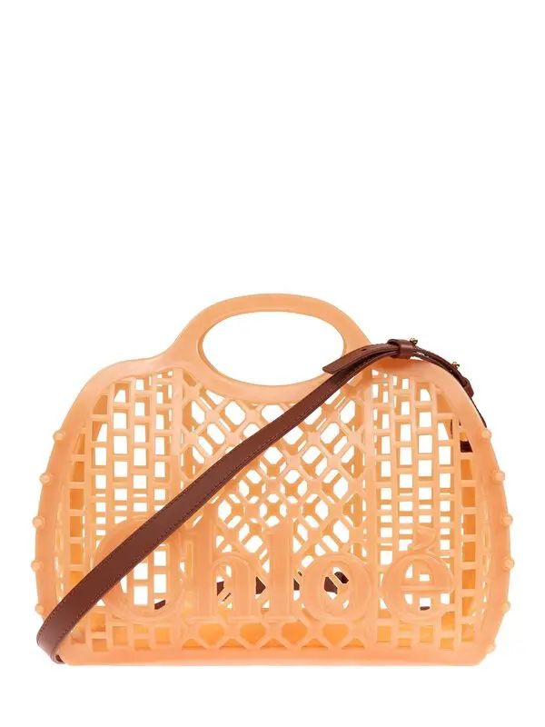 Chloé Cage Shopper Bag - Orange