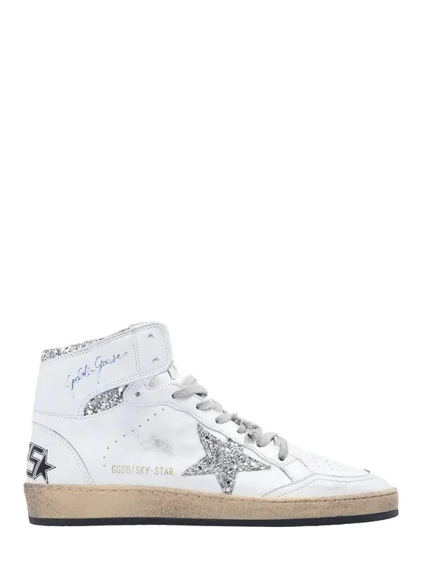 GOLDEN GOOSE Sky Star’ High-top Sneakers - White