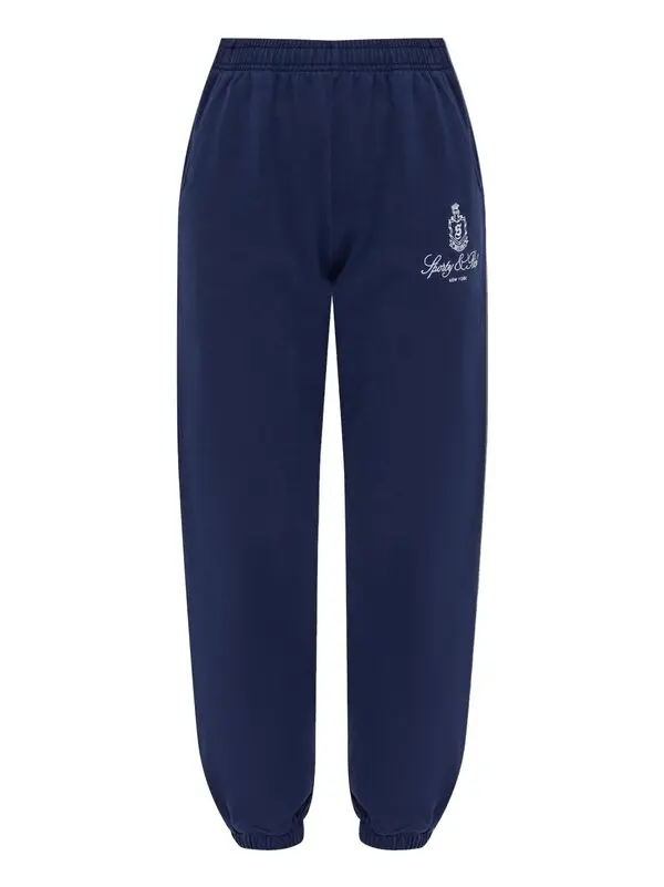 SPORTY & RICH Preppy Collection Sweatpants - Navy Blue