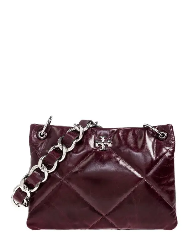 Tory Burch Kira Diamond Shoulder Bag - Burgundy