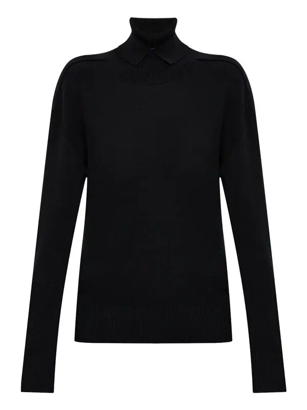 Burberry Wool Turtleneck - Black