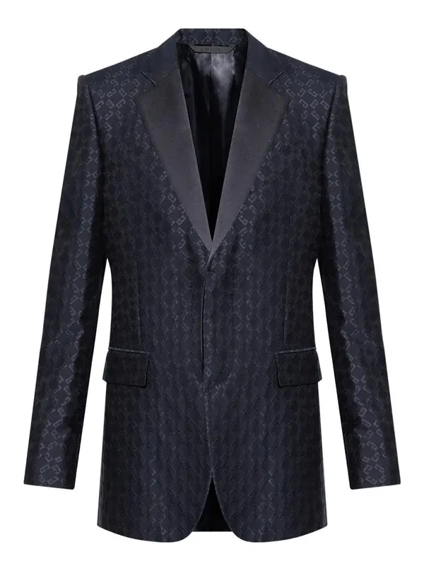 Givenchy Blazer With Logo - Navy Blue