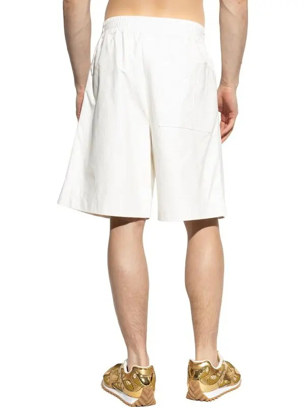 Bottega Veneta Lamb Leather Shorts - White