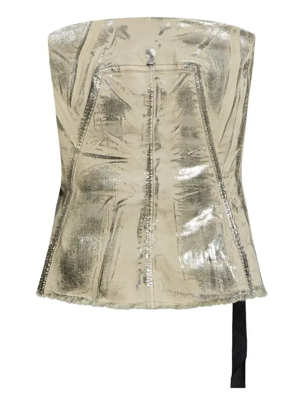 Rick Owens Bustier Top - Silver