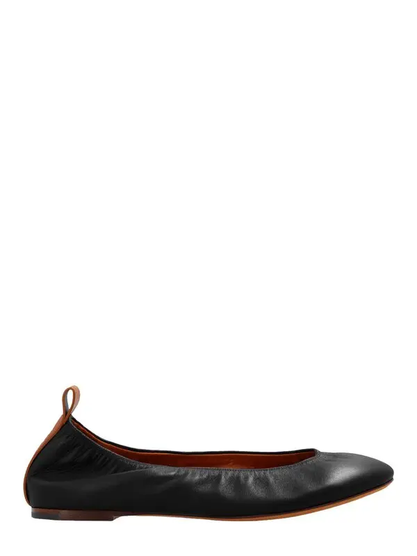 LANVIN Leather Ballet Flats - Black