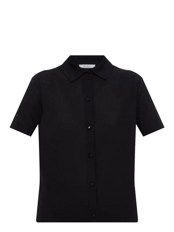 Max Mara Romania" Wool Shirt - Black