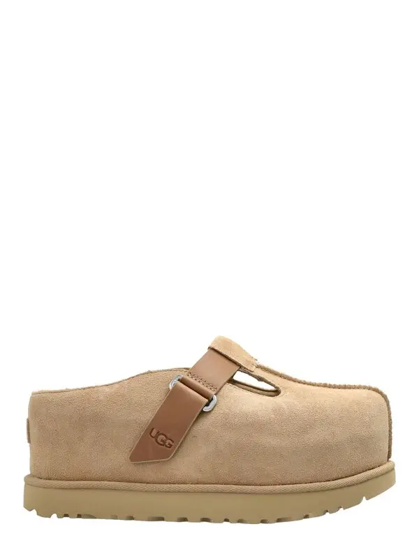 UGG Goldenstar Hi Clog Platform Slides - Beige
