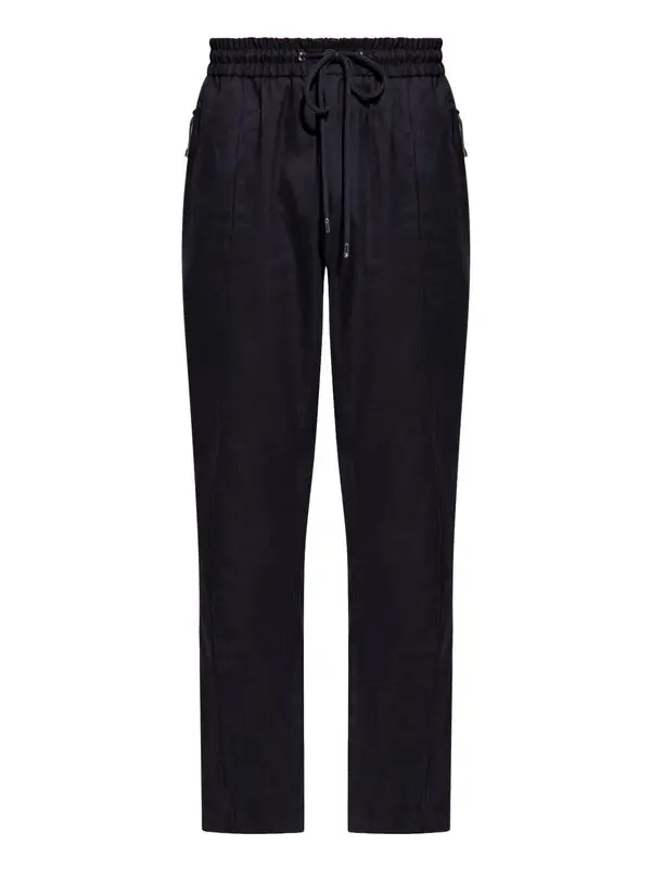 Dolce & Gabbana Trousers With Topstitching - Black