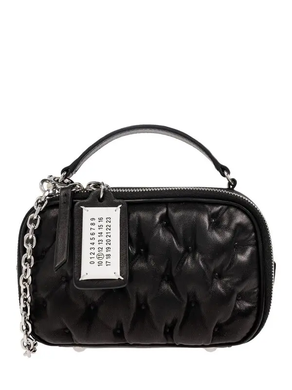 MAISON MARGIELA Quilted Leather Shoulder Bag - Black