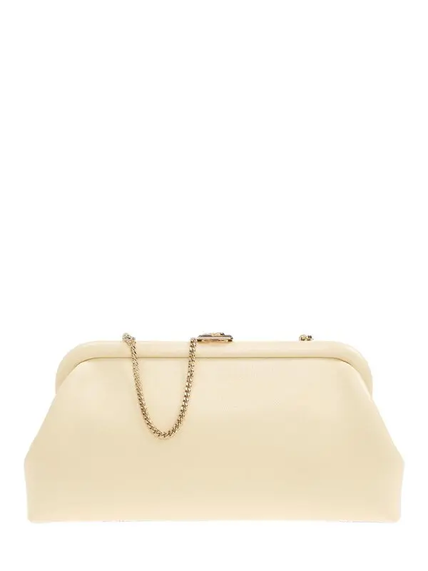 JIMMY CHOO Skylar Clutch - Cream