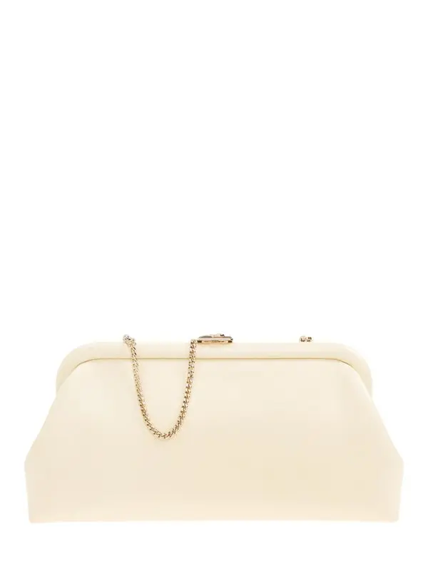JIMMY CHOO Skylar Clutch - Cream