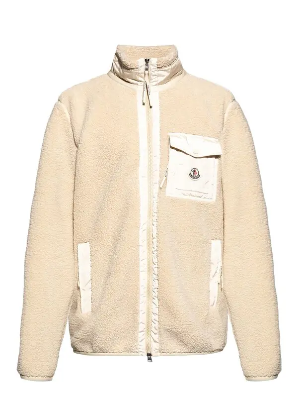 Moncler Stand-collar Fleece - Cream