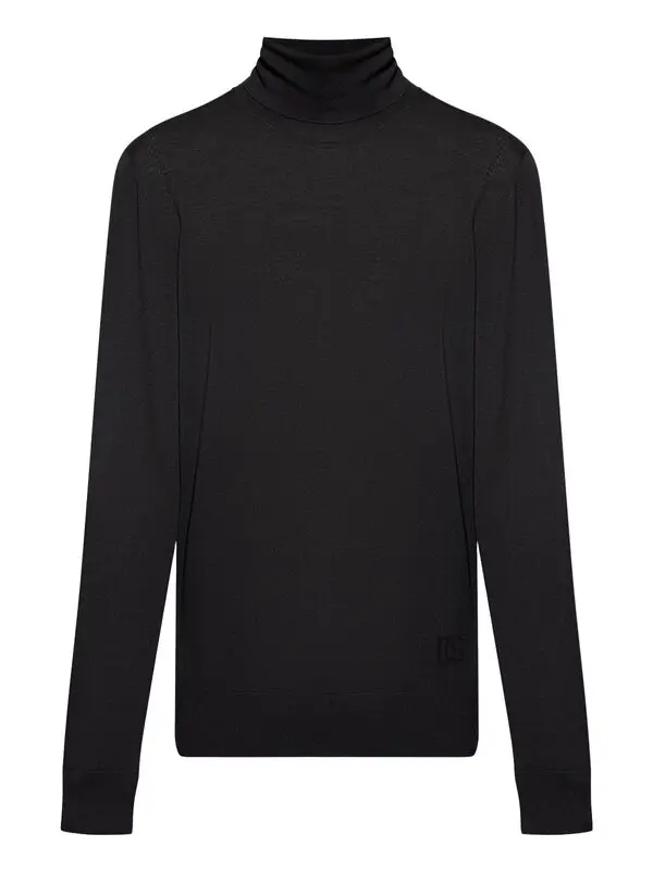 Dolce & Gabbana Wool Turtleneck Sweater - Black