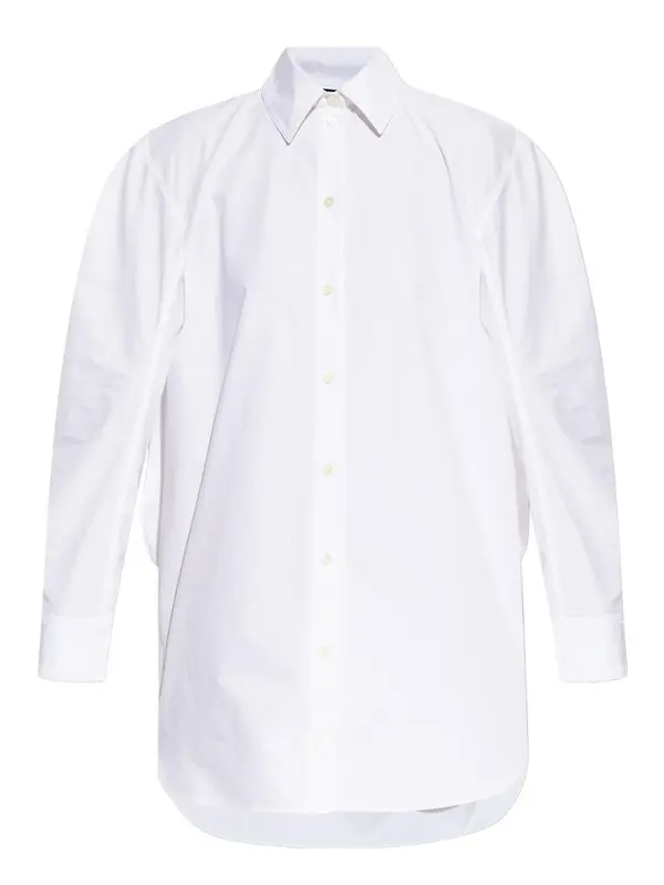 Jacquemus Ovalo Shirtdress - White