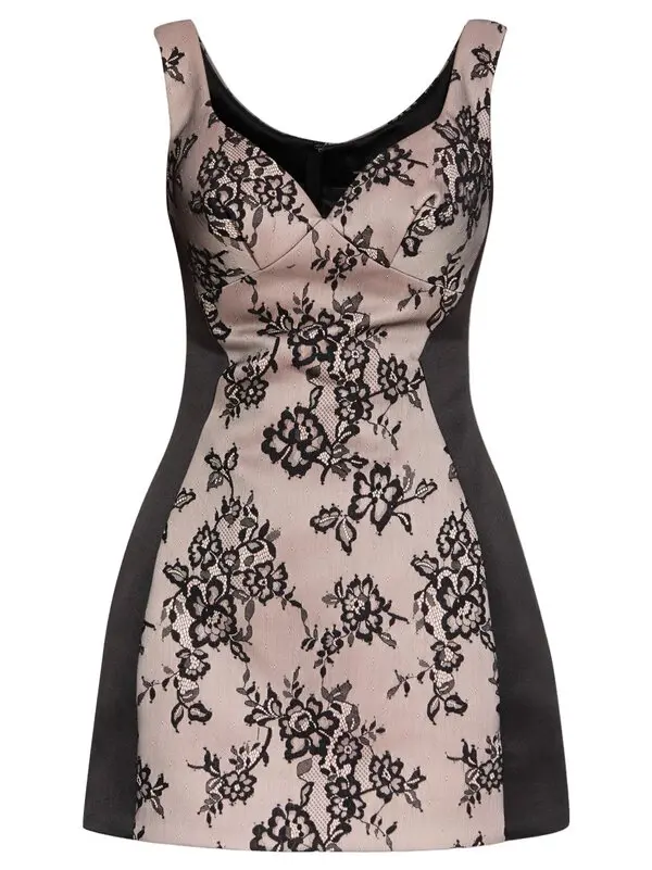 Marc Jacobs Sleeveless Dress With Floral Lace - Pink