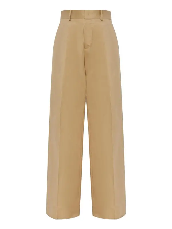Dsquared2 Creased Wide Leg Trousers - Beige