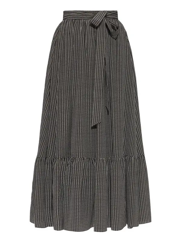 Chloé Silk Maxi Skirt With Pockets - Black
