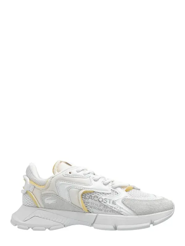 Lacoste Leather And Fabric Sneakers - White