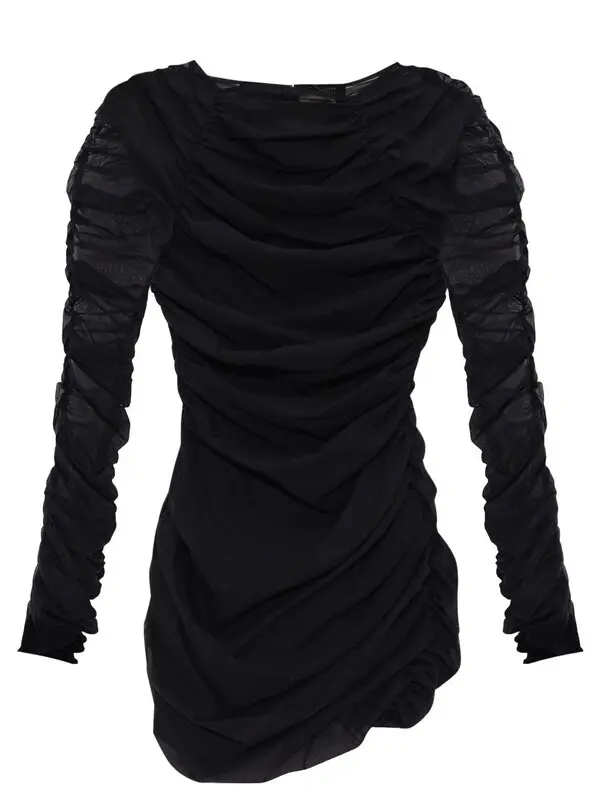 THE MANNEI Narikala’ Draped Dress - Black