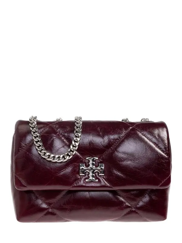 Tory Burch Kira Diamond Shoulder Bag - Burgundy