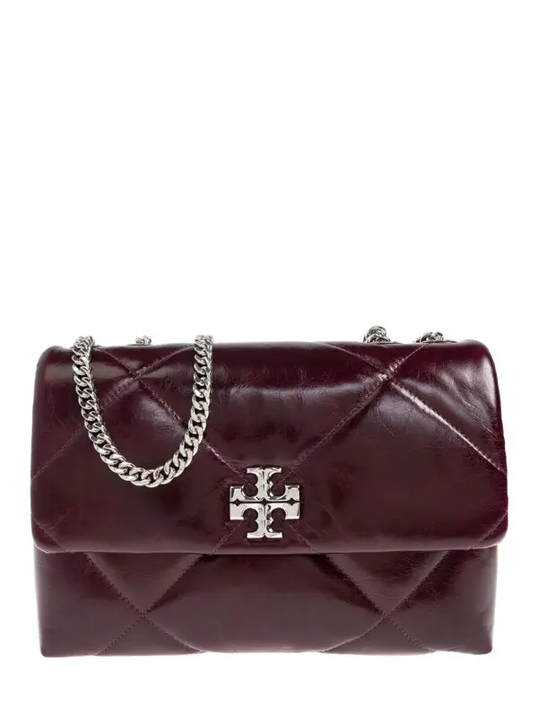 Tory Burch Kira Diamond Shoulder Bag - Burgundy