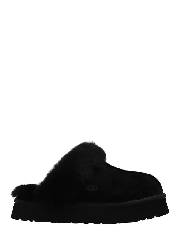UGG Disquette Suede Slides - Black