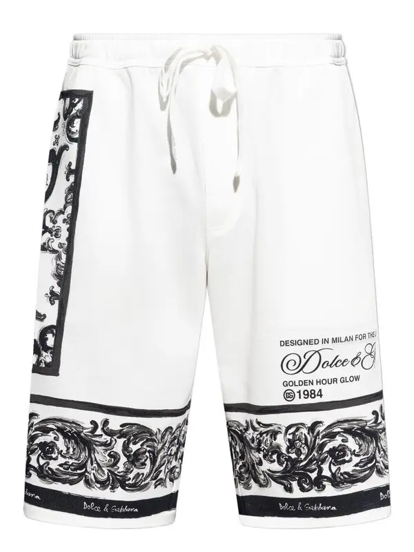 Dolce & Gabbana Patterned Shorts - White