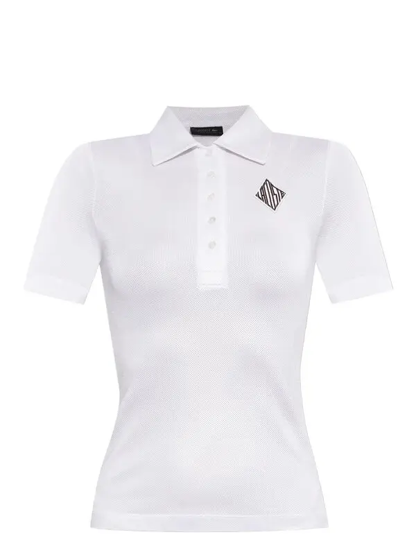 Lacoste Polo With Logo - White