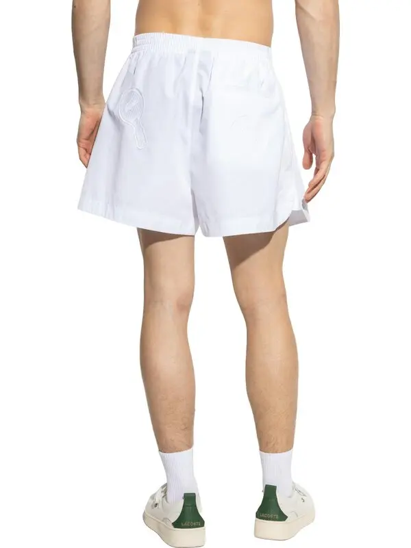 Lacoste Logo Shorts - White