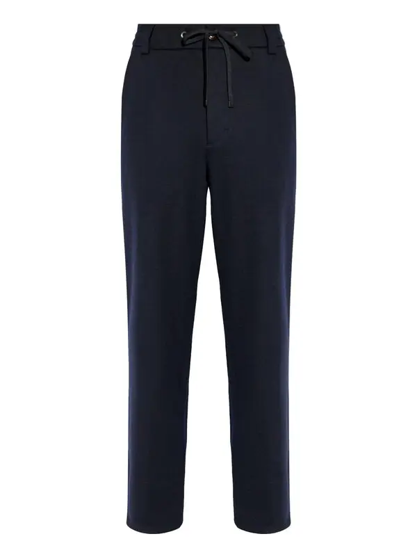 Moncler Wool Trousers - Navy Blue