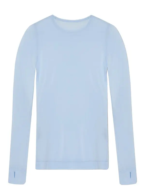 Issey Miyake Long-sleeve Top - Light Blue