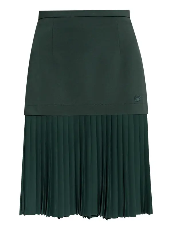 Lacoste Pleated Hem Skirt - Green