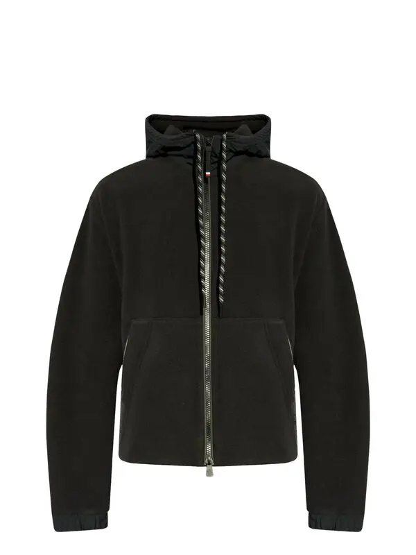 Moncler Apres-ski Zip-up Sweatshirt - Black