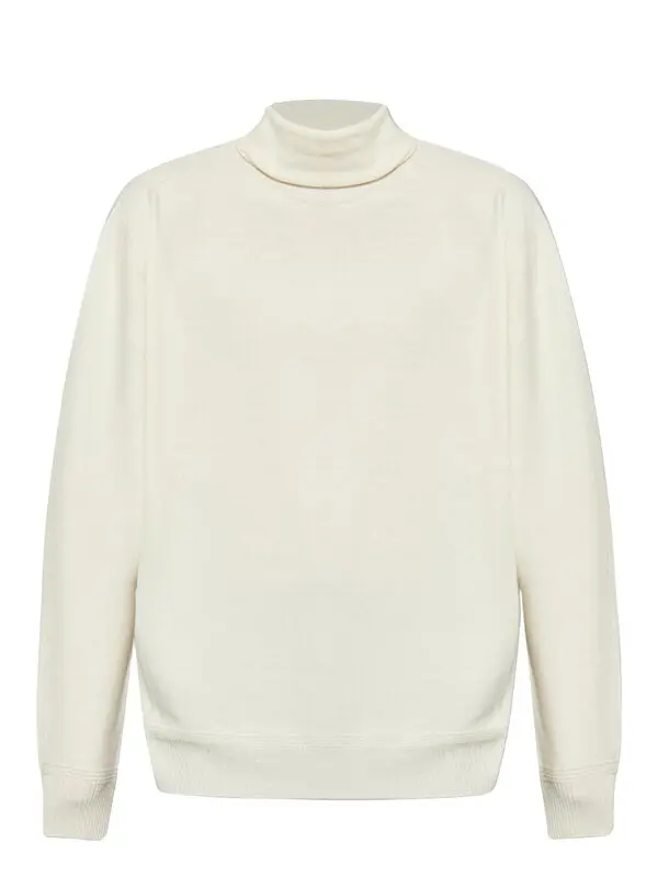 Issey Miyake Wool Turtleneck Sweater - Cream