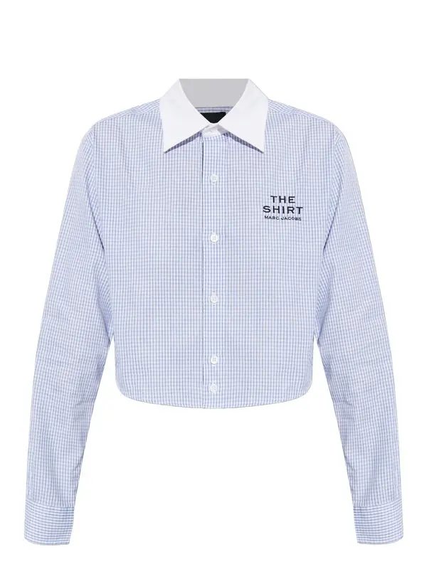 Marc Jacobs Checked Cotton Shirt - Light Blue