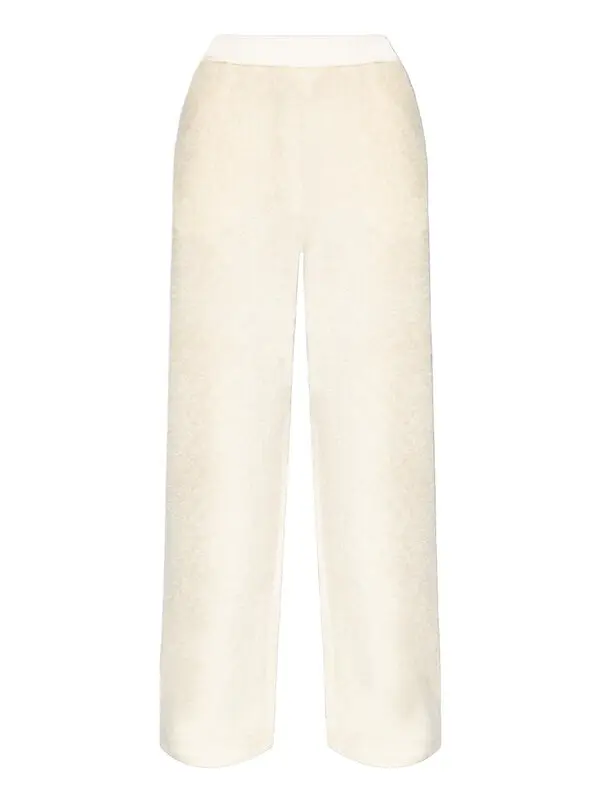 Moncler Logo Pants - Cream