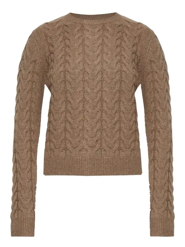 Max Mara Aramis Cashmere Cable-knit Sweater - Brown