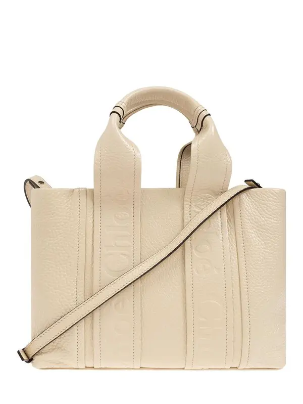 Chloé Handbag 'woody Small - Cream