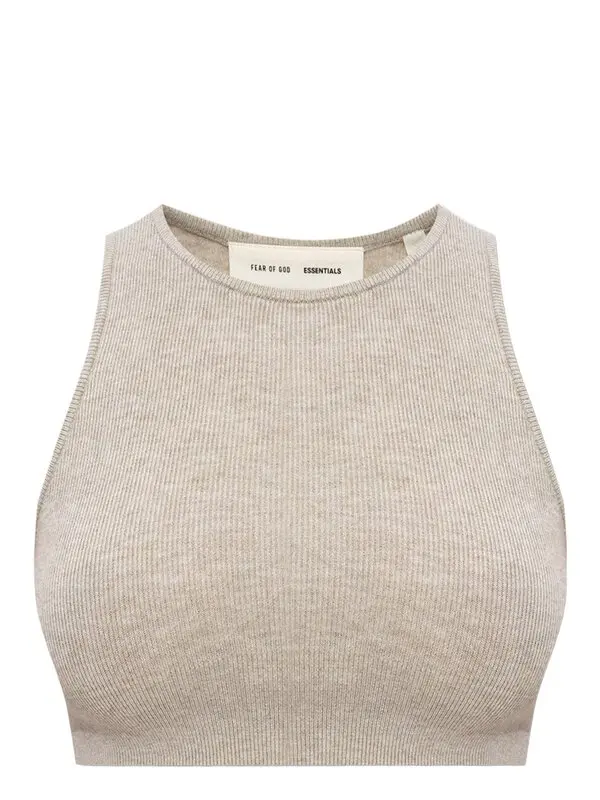Fear Of God Short Knitted Top - Beige