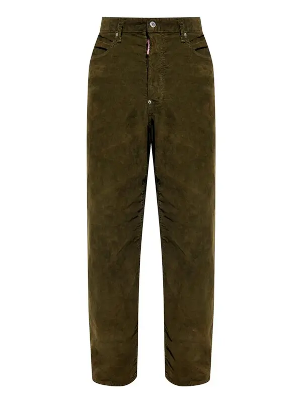 Dsquared2 Loose Corduroy Trousers - Green