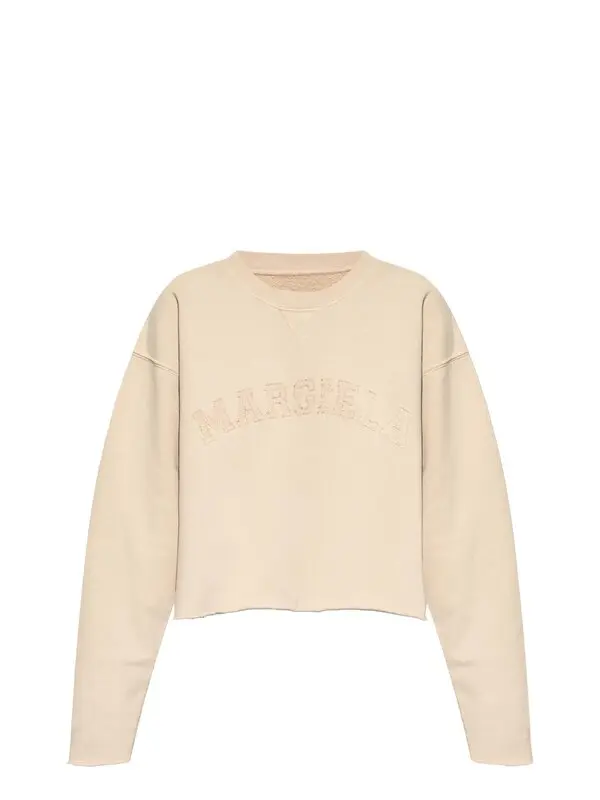 MAISON MARGIELA Embroidered Logo Sweatshirt - Pink