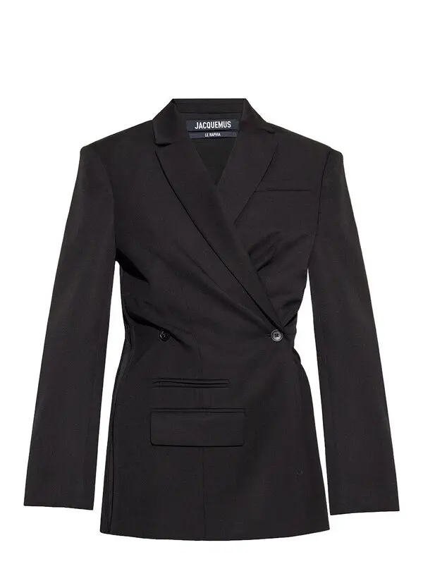 Jacquemus Virgin Wool Tibau Blazer - Black