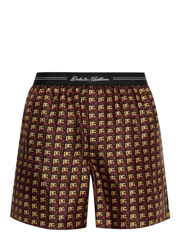 Dolce & Gabbana Silk Shorts - Brown
