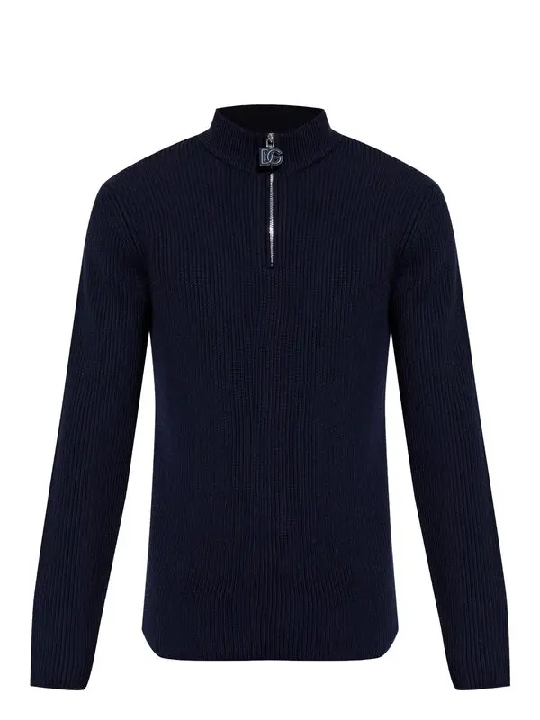 Dolce & Gabbana Wool Sweater - Navy Blue