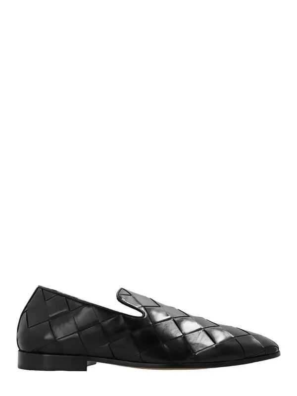 Bottega Veneta Intrecciato Calf Leather 'roma' Boots - Black