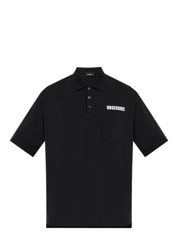 Dsquared2 Polo With Logo - Black
