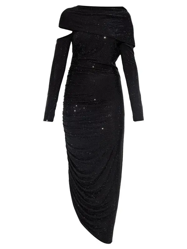 Cult Gaia Kumasi Dress With Shimmering Appliqués - Black