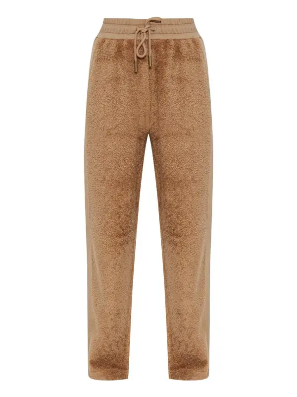 Moncler Plush Fluffy Sweatpants - Brown