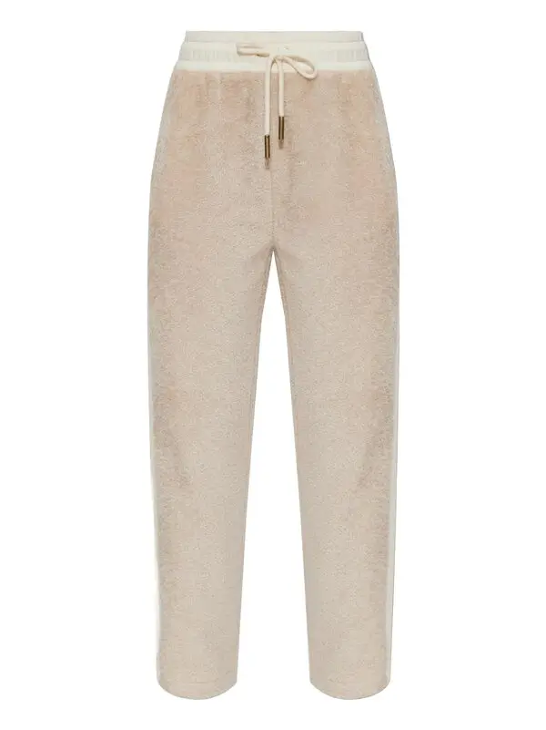 Moncler Terry Sweatpants - Cream