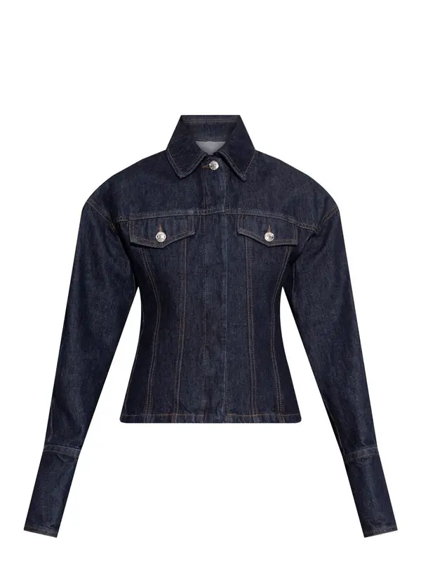 Sportmax Gange Denim Jacket - Navy Blue
